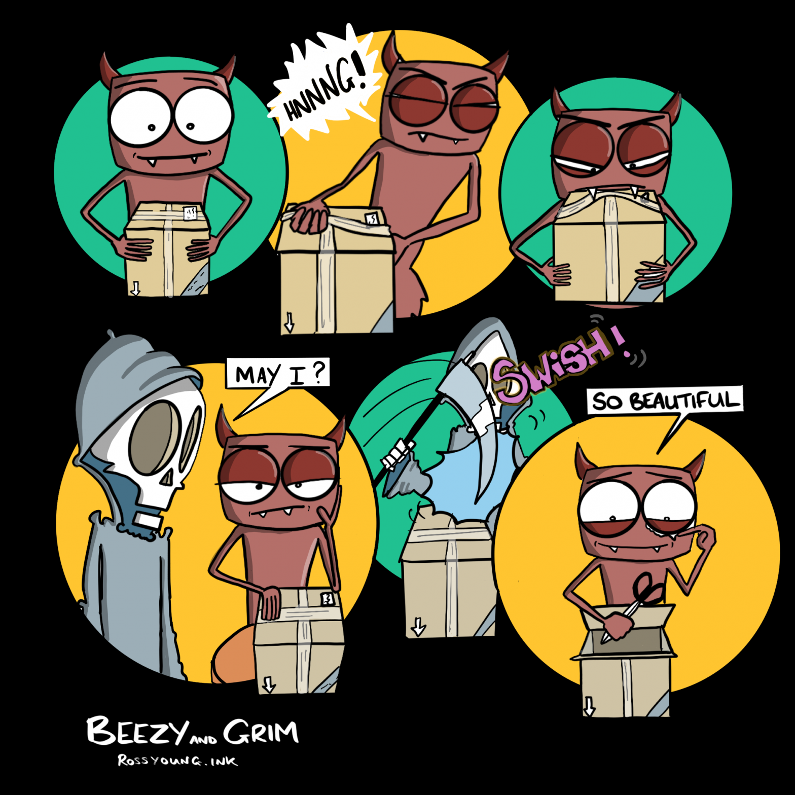 Beezy & Grim comic #374 – Ross Young – Author